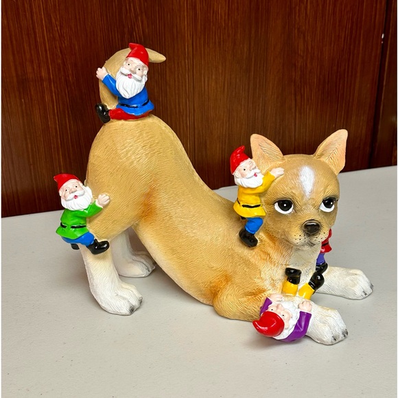 Hand Crafted | Accents | Garden Sculpture Indoor And Outdoors Gnomes ...